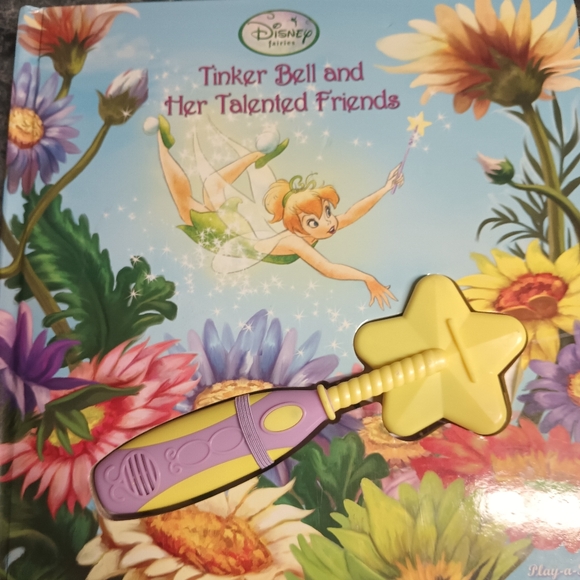 Disney | Toys | Tinkerbell And Friends Book With Star Wand | Poshmark